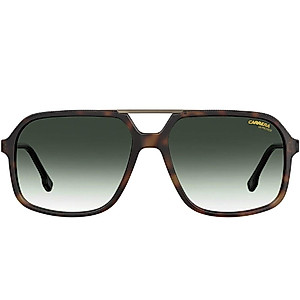 Carrera unisex adult Carrera 229/S Sunglasses, Brown/Green Shaded, 59mm 16mm US
