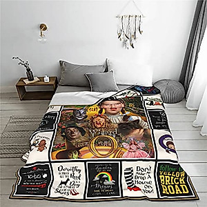 Cartoon of oz Throw Blanket 50"X40" Ultra-Soft Anti-Pilling Flannel for Living,Couch,Chair,Sofa,Room Or Bed to Be Gift