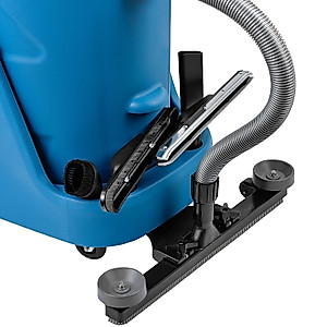 Global Industrial Wet Dry Squeegee Vacuum, 18 Gallon Blue