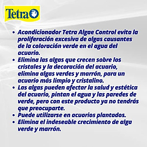 Tetra Algae Control Liquid, 3.38 ounces, Controls Algae in Aquariums