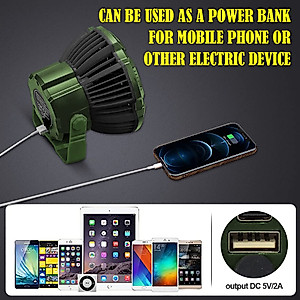 ayamaya Cmping Fan + 4 Person Pop Up Tent, Waterproof Tent & Rechargeable Tent Fan with LEDs Remote Control for Camping