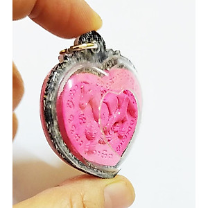 MiracleTH6395 Thai Magic Amule Pendant Ma Sep Nang Charm Inn Koo Takrud Buddha Talisman Power Couple Lover Partner Love Money Business Fortune Luck Blessed by Kruba Tao