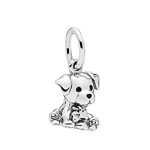 Silver Labrador Bulldog Bull Terrier Poodle Puppy Cat Bead Fit Bracelet DIY Jewelry For Women Durable processing