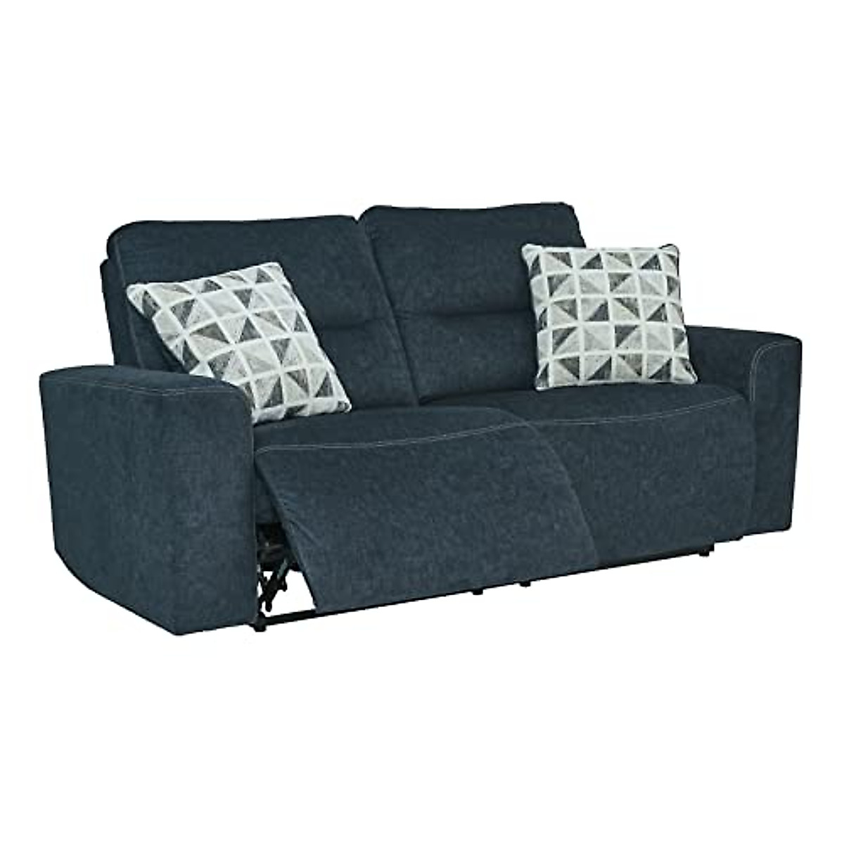 Signature Design by Ashley Paulestein 2 Seat Reclining Power Sofa, 81"W x 41"D x 40"H, Blue