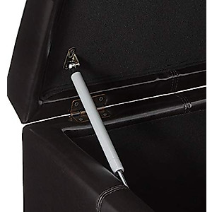 Christopher Knight Home Carlsbad Bonded Leather Storage Ottoman, Espresso