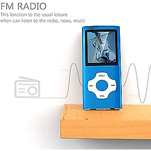 MP3 Player / MP4 Player, Hotechs MP3 Music Player with 32GB Memory SD Card Slim Classic Digital LCD 1.82'' Screen Mini USB Port with FM Radio, Voice Record