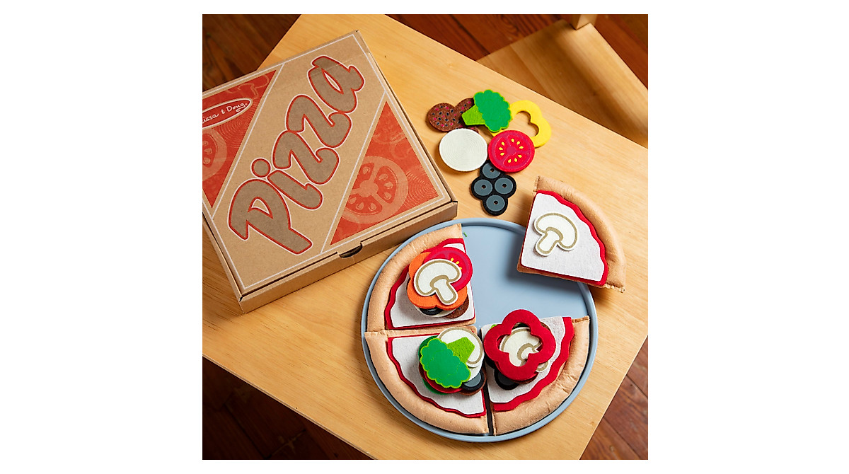 Melissa & Doug Felt Pizza Play Set for Kids - 42 pcs