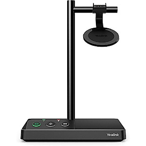 Yealink WH62 Mono Teams Wireless Noise Canceling Headset - Connects and Works with USB Enabled Desk Phones, Computers and Softphones. Headset Includes a 500ft Wireless Range + Intelligent Mute