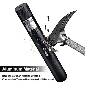 Cowjag Laser Pointer High Power, Long Range 10,000 ft Red Powerful Handheld Flashlight with Adjustable Focus, Red Laser Pointer for Night Astronomy Outdoor and Hiking(Red Light)