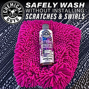 Chemical Guys CWS207 Extreme Bodywash & Wax Foaming Car Wash Soap, (Works with Foam Cannons/Guns or Bucket Washes) For Trucks, Motorcycles, RVs & More, 128 fl oz (1 Gallon), Grape Scent