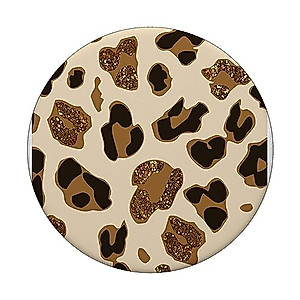 Gold, Brown, Leopard Print, Cheetah Print PopSockets PopGrip: Swappable Grip for Phones & Tablets PopSockets Standard PopGrip