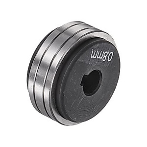 HARFINGTON Mig Welder Wire Feed Drive Roller 40mm x 10mm x 20mm x 3mm Keyway Width Roll Parts Replacement U Groove 0.03"
