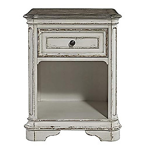 Liberty Furniture Industries Magnolia Manor 1-Drawer Nightstand, W22 x D17 x H28, White