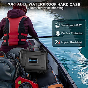 Lekufee Portable Travel Waterproof Hard Case Compatible with DJI Mini 2 SE/DJI Mini 2 Drone/DJI Mini 4K and DJI Mavic Mini 2 Drone Accessories(CASE ONLY)