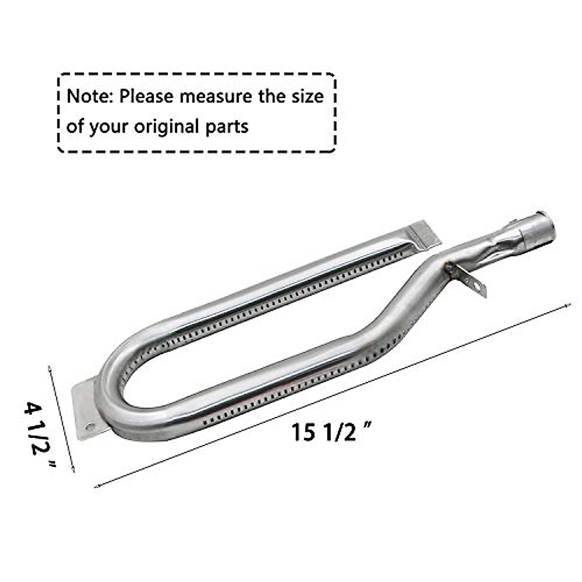 Hisencn Grill Repair Kit Replacement for Members Mark BQ05046-6, BBQ Pro BQ05041-28, BQ51009, Sam's Club, Outdoor Gourmet Gas Grill Models, Stainless Steel Pipe Burner Tube, Heat Plate Tent Shield