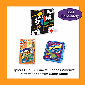 Spoons Card Games for Kids - Spoons Game, Deck of Cards, Fun Family Games for Kids and Adults, Playing Cards, Game Night, Travel Games, 3-5 Multi-Player Card Game, Games for Adults, Ages 7+