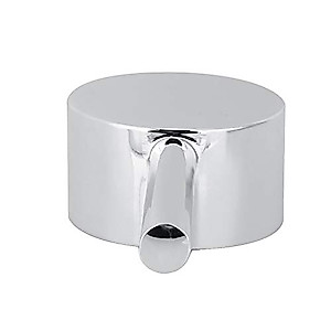 Faucet Lever Handle, 45mm Valve Core Zinc Alloy Chrome Plated Hot and Cold Single Faucet Handle Replacement for Kitchen Bathroom Toilet Use