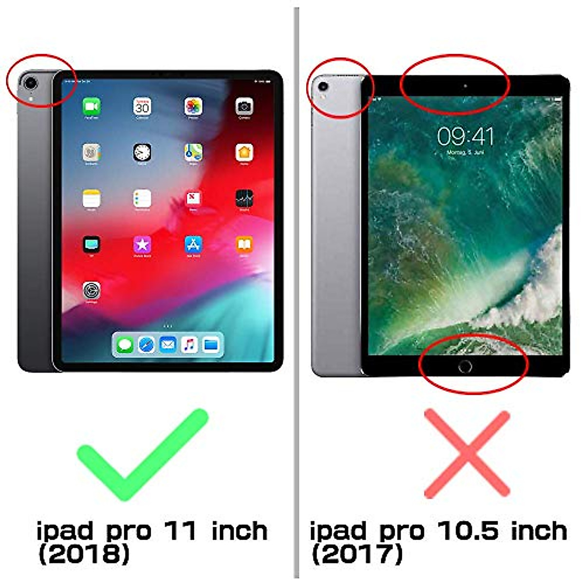 SUPCASE UB Pro Series Case for iPad Pro 11 2018 Release, Support Pencil Charging with Built-in Screen Protector Full-Body Rugged Kickstand Protective Case (Black)
