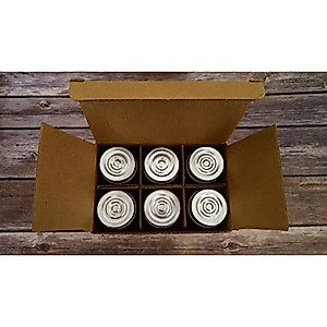 Sunshine Mason Co. Mini Mason Jar Shot Glasses with Metal Lid 2 Ounces, 6 Pieces