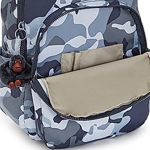 Kipling Seoul Large Printed 15" Laptop Backpack Cool Camo Grey