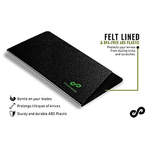 EVERPRIDE Butcher Chef Knife Edge Guards (2-Piece Set) Wide Knives Blade Edge Protectors - Meat Cleaver Knife Sheath Set - BPA-Free Chef Knife Covers Fits Blades Up To 8” x 4” – Knives Not Included