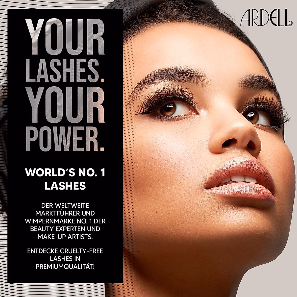 Ardell Natural False Eyelashes Multipack 110 Black - Comfortable Strip Lashes for Everyday Wear, 4 Pairs x 1 Pack