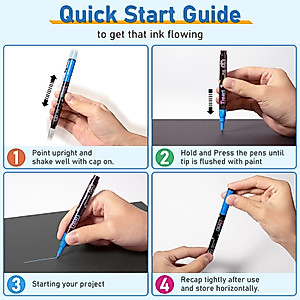 Timart Extra Fine Tip Chalk Markers (8 Pack 1mm Point), Liquid Chalk Pens - Dry Erase Marker Pens for Blackboard, Chalkboards, Windows, Glass, Bistro, Cars, Signs, Chalkboard Labels Included