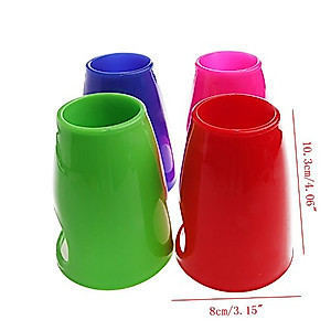 kathson 2 in 1 80ML Hamster Water Bottle Holder Dispenser With Base Hut Small Pet Nest