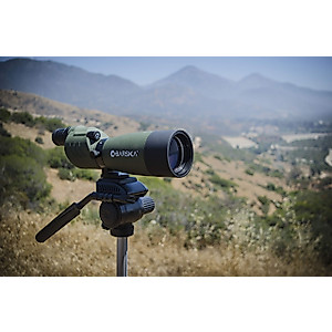20-60x60 Blackhawk Spotting Scope, Green, Angled