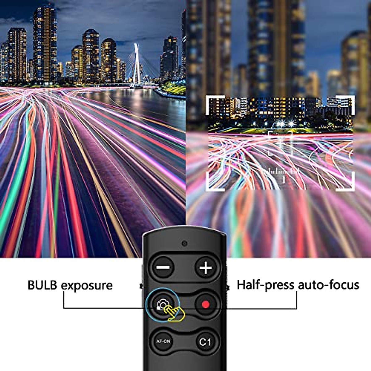 AODELAN Camera Remote Control Remote Shutter Commander for Sony ZV-E10,FX3,A1,a6100, a6400, a6600, a7C, a7 III, a7R III, a7R IV, a9, a9 II, DSC-RX0 II, DSC-RX100 VII, ZV-1; Replace Sony RMT-P1BT