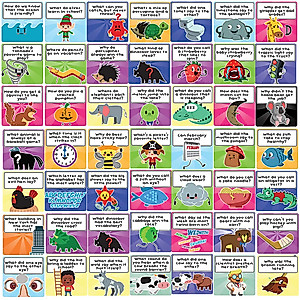 150 Joke Cards for Kids - Lunchbox Notes - Inspirational Motivational Cards for Children - Jokes and Puns for Boys and Girls - Great for Parties, Schools, Bake Sales, Picnics