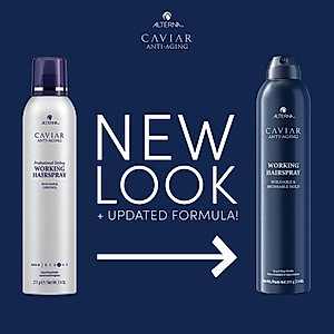 Alterna Caviar Anti-Aging Professional Styling Working Hair Spray | Ultra-dry, Brushable | Helps Control Frizz & Adds Shine | Sulfate Free | Nutmeg