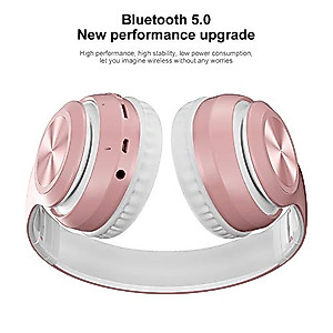 GIFZES Wireless Bluetooth Headphones, P68 Bluetooth 5.0 Foldable Rechargeable Wireless Headset HiFi Sound Headphones for Travel, Online Class, Home Office Blue