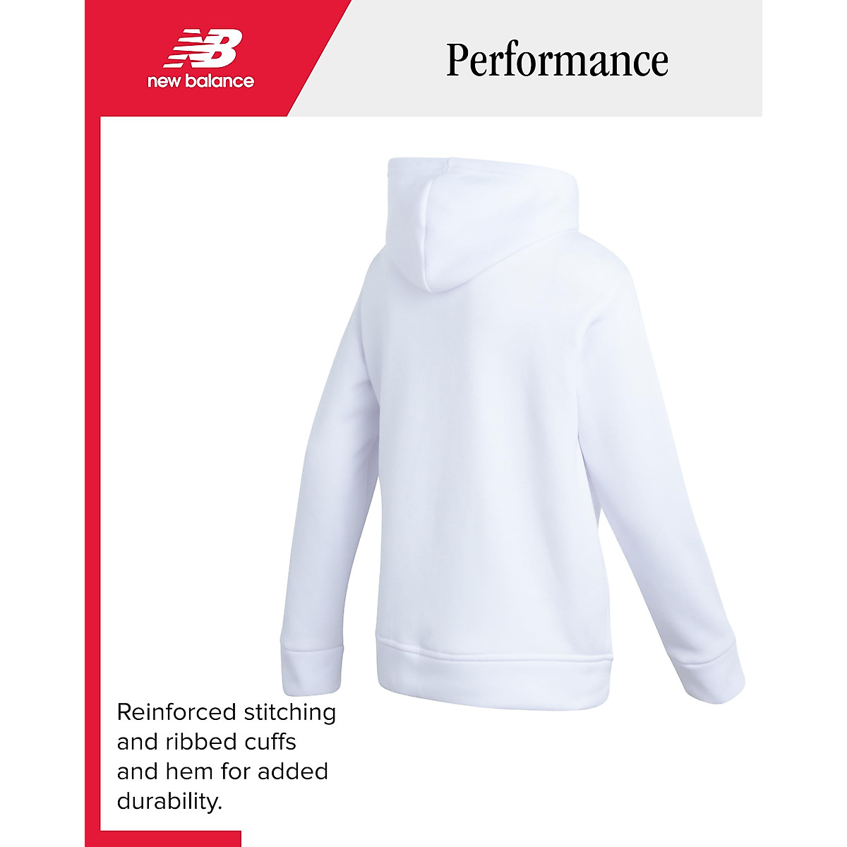 New Balance Boys' Sweatsuit Set - 3 Piece Short Sleeve T-Shirt, Fleece Hoodie Sweatshirt, and Sweatpants (8-12), Size 8, White Black