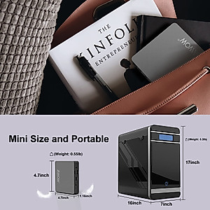 AWOW Mini PC Windows 10 PRO, Intel 4 Cores Celeron N3350 (Max 2.4 GHz), Small Desktop PC 6GB DDR4 RAM 64GB SSD, Mini Computer Support 4K Dual HDMI, WiFi5 Bluetooth 4.2, Gigabit Ethernet, 2*USB