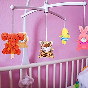 Skylety 50 Pieces Mini Stuffed Animals Safari Plush Animal Toys Cute Tiny Plush Keychain Animals Decoration for Christmas Tree Stocking Stuffing Xmas Party Favors (Cartoon Animals)