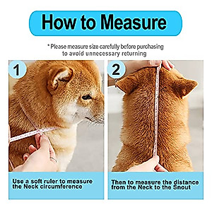 Supet Dog Cone Adjustable Pet Cone Pet Recovery Collar Comfy Pet Cone Collar Protective Collar for After Surgery Anti-Bite Lick Wound Healing Safety Practical Plastic E-Collar