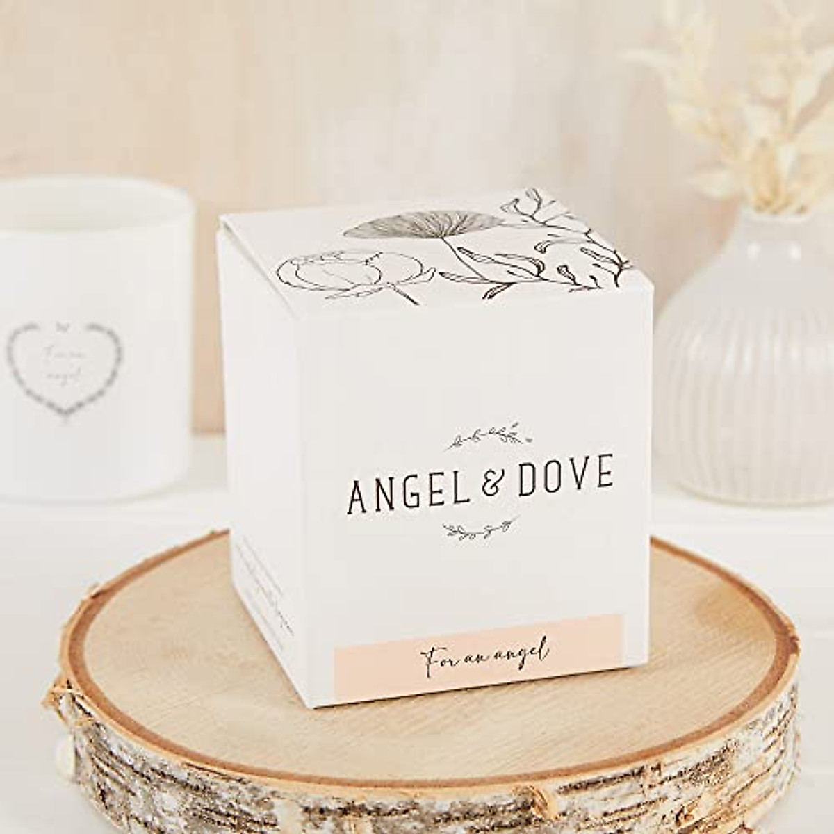 ANGEL & DOVE 'for an Angel' Baby Loss Remembrance Candle - A Thoughtful Sympathy Gift for Bereaved Parents
