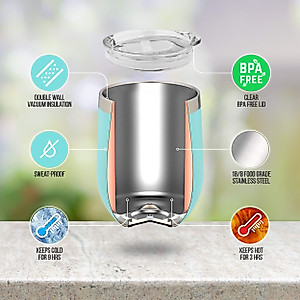 50th Birthday Funny Wine Gifts for Women, 12 oz Stainless Steel Wine Tumbler with Lid, Insulated Wine Glass for 50, Milestone Birthday Gift for Her, Presents for Turning Fifty and Fabulous, Travel Cup