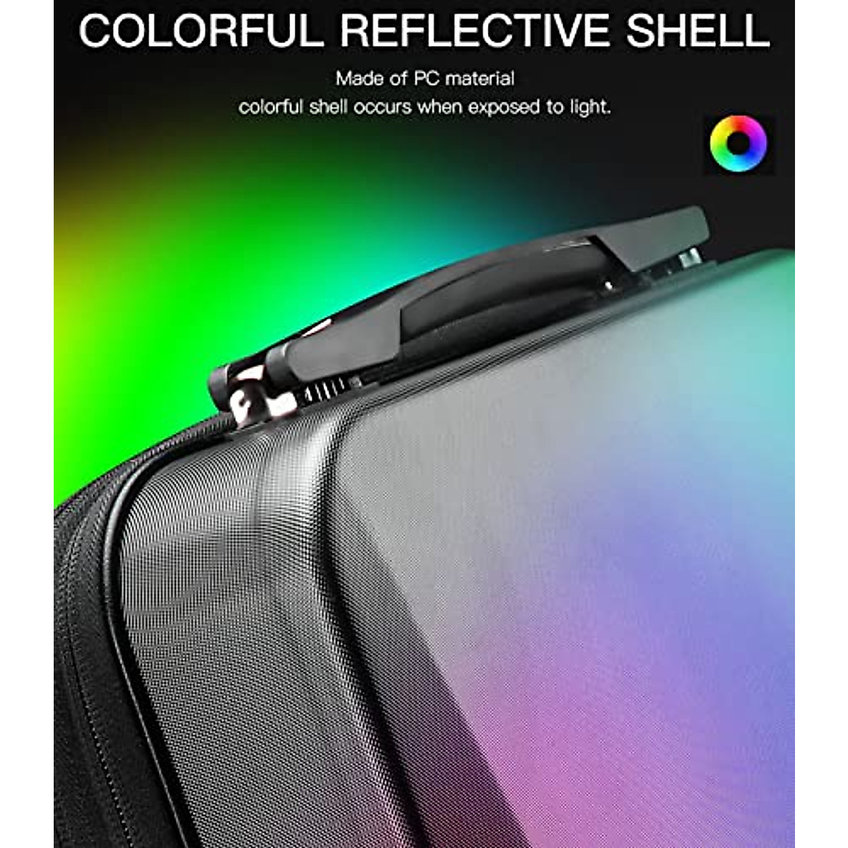 Gaming Laptop Backpack with USB Charging Port TSA Lock for Men,Hard Shell Expandable Business Backpack Fits 17.3 Inch Notebook Computer，black