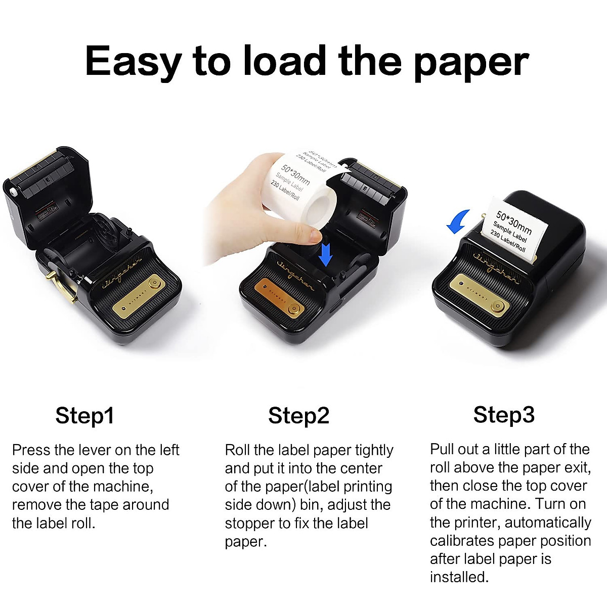 NIIMBOT Label Maker Sticker Machine D110 Thermal Label Printer Inkless Portable Bluetooth Label Sticker Maker, Mini Bulk Printer for Business Home Office Compatible iOS Android USB Rechargeable-White