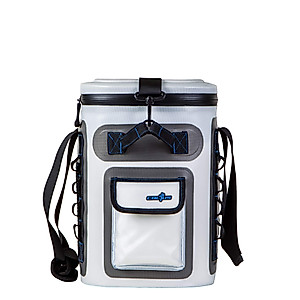 CACTUS Mojave 23 Party Kit - Insulated Soft Cooler/Non-Permeable/Long Lasting Cold Tech + Free Bonus Items: Soft Cold Pack, Neo Drink Holders, Stainless Opener w/Magnetic Front Panel (Curacao Blue)