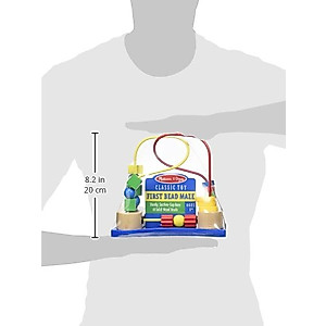 Melissa & Doug First Bead Maze - Wooden Educational Toy for Floor, High Chair, or Table - Infant Maze Toy, Bead Maze Toys For Toddlers And Babies 4.2 x 7 x 8.6 inches ; 1.3 pounds