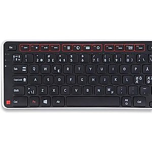 Contour Design Balance Keyboard – Wired, Ergonomic Design - Compact Size, Adjustable Tilt to Support Wrist Strain, Plug & Play PC/Mac