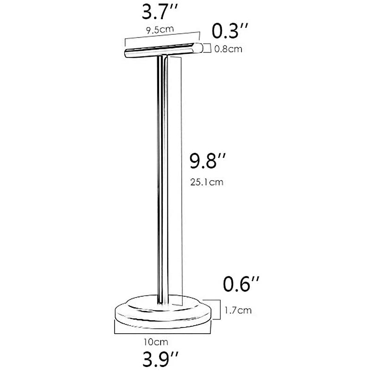 Headset Stand Headphone Stand Aluminum Alloy Headphone Stand Universal Gaming Headset Holder Earphone Holder Table Desk Display Rack Headset Stand Headset Holder Headphones Holder ( Color : Gold )