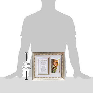 In Loving Memory Sentiment Memorial Picture Frame- Sympathy Gift for Loss of Loves Ones - Memorial Gift (Silver)