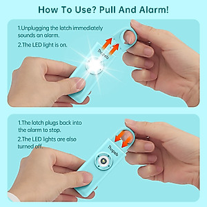 The Original Personal Safety Alarm for Womenn by Women– Loud Siren Birdie Sound, Strobe SOS LED Light, Be Safe with Personal Alarm– Self Defense Keychain for College Essentials (Aqua)