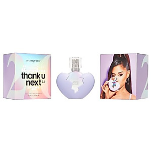 Ariana Grande Thank U, Next2.0 Eau de Parfum – Long Lasting Fragrance with Juicy Apple, Jasmine Petals, and Whipped Marshmallow – Fruity Gourmand Women’s Perfume – 1 Fl Oz