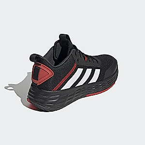 adidas Men's Own The Game 2.0 Basketball Shoe, Black/White/Carbon, 14