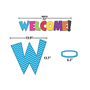 Teacher Created Resources Chevron Welcome Bulletin Board